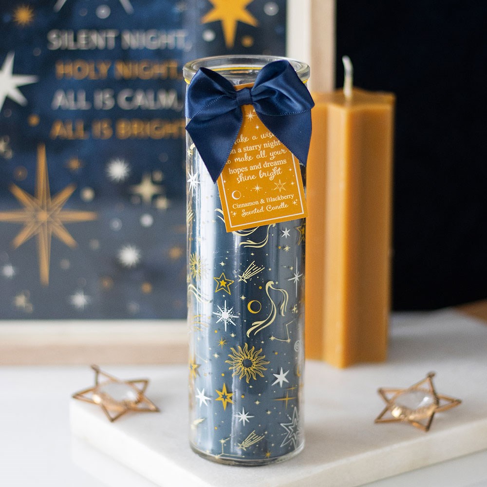 Starry Night Cinnamon and Blackberry Tube Candle | Witchy Altar – The ...
